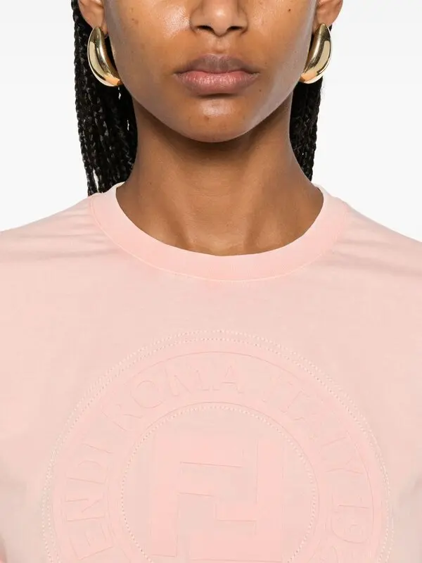Fendi Logo Cotton T-shirt