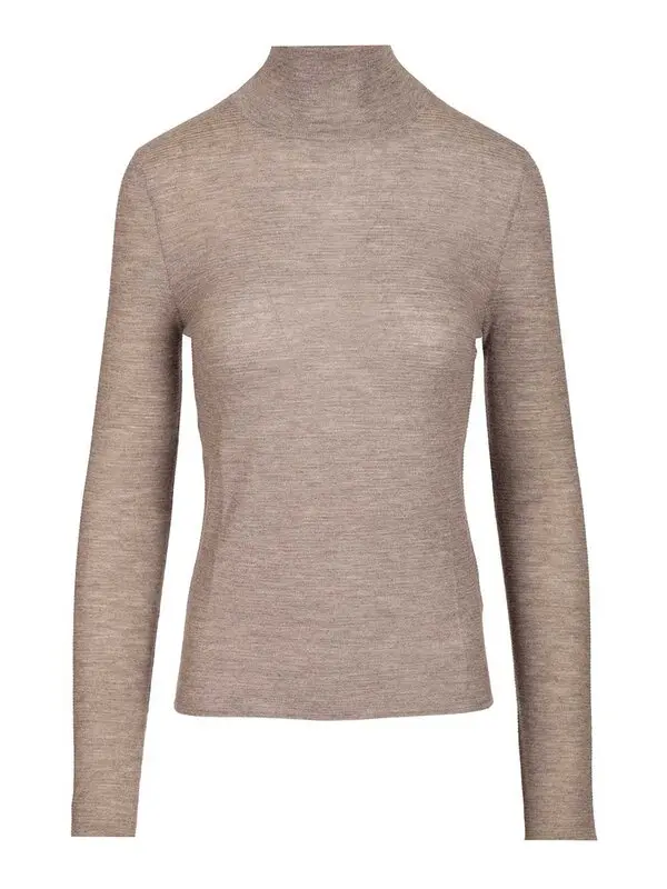 LISA YANG Lory Cashmere Turtleneck - Brown