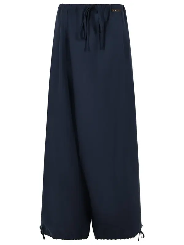 Marni Virgin Wool Trousers - Blue