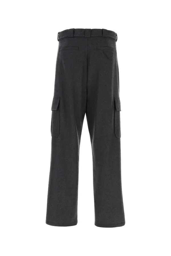 Prada Graphite Wool Cargo Pant