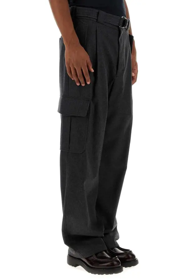 Prada Graphite Wool Cargo Pant