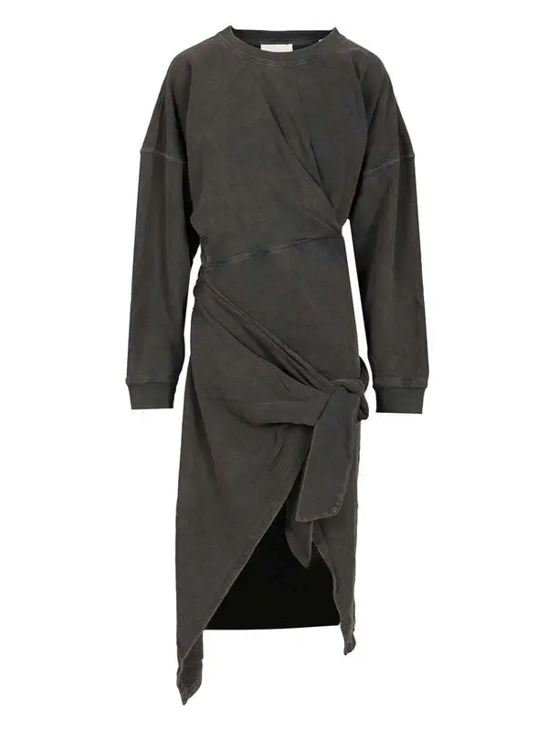 Isabel Marant Étoile Marant Sandrina Long Sweatshirt Dress - Black