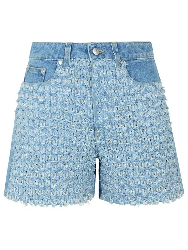Stella McCartney Light Denim Shorts - Blue