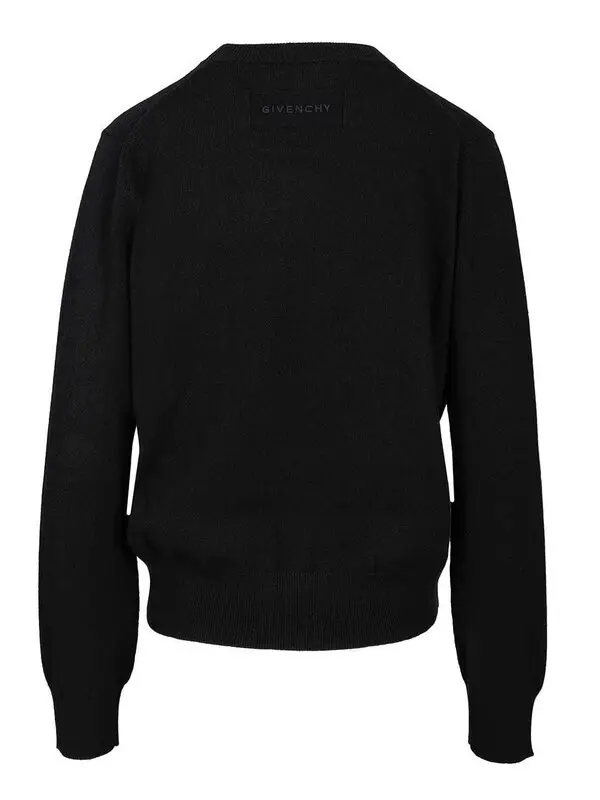 Givenchy Cashmere Crew Neck Sweater - Black