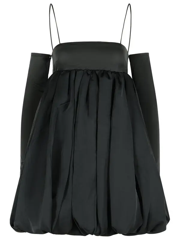 ROTATE BY BIRGER CHRISTENSEN Polyester Balloon Dress - Black