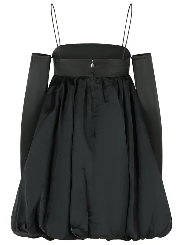 ROTATE BY BIRGER CHRISTENSEN Polyester Balloon Dress - Black