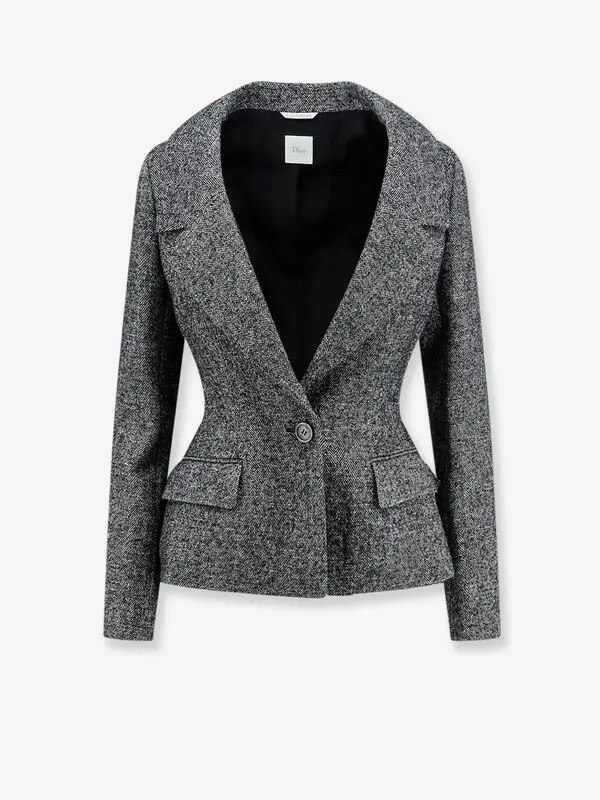 Dior Bouclette Chevron Blazer