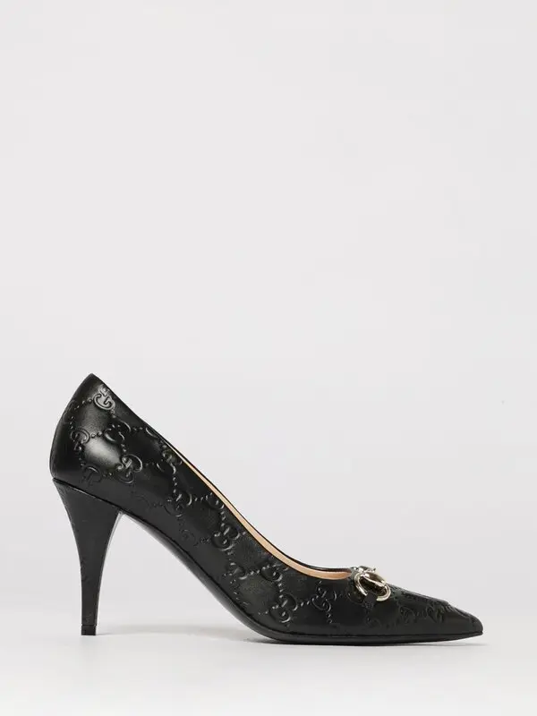 Gucci Erin Leather Pumps With Gg Monogram