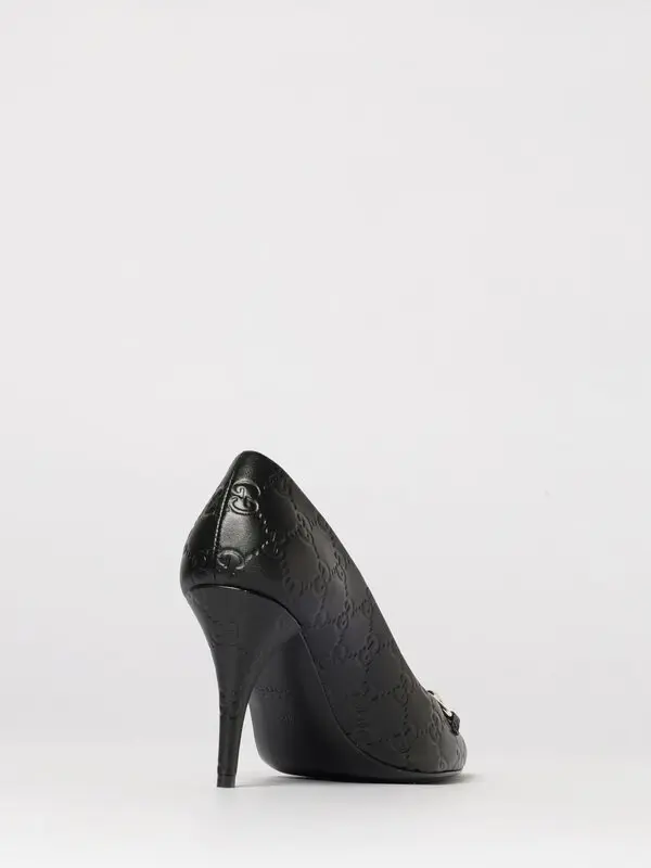 Gucci Erin Leather Pumps With Gg Monogram