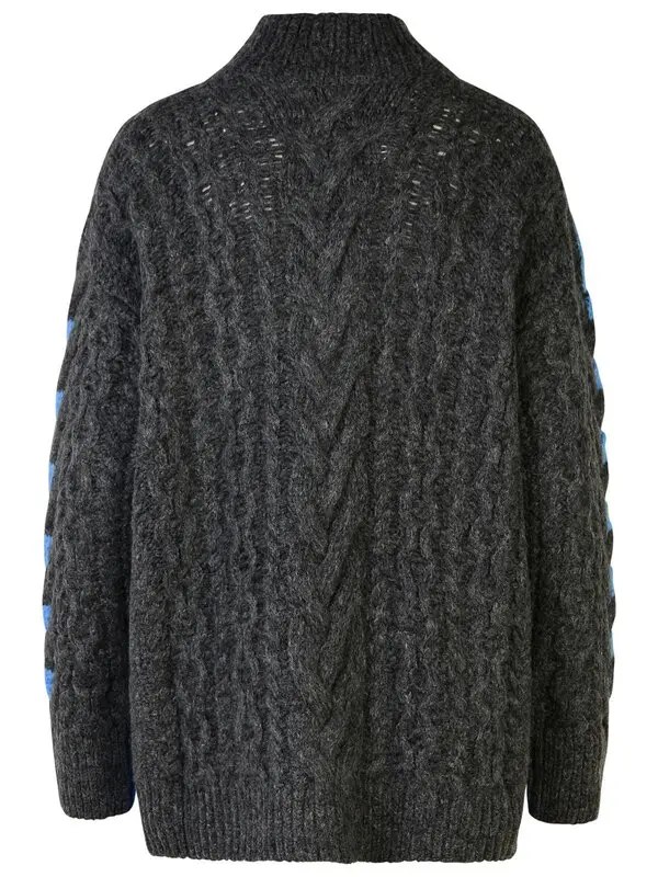 Stella McCartney Two-tone Alpaca Blend Turtleneck Sweater