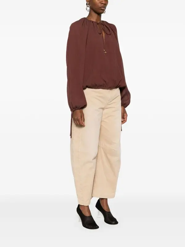 Loewe Cotton And Silk Blend Blouse - Multicolor