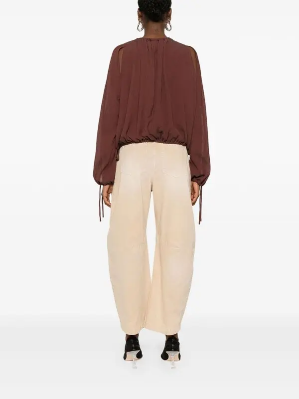 Loewe Cotton And Silk Blend Blouse - Multicolor