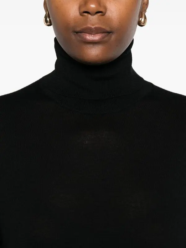 TOTEME Wool Turtle-neck Midi Dress