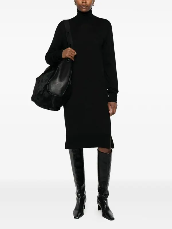 TOTEME Wool Turtle-neck Midi Dress