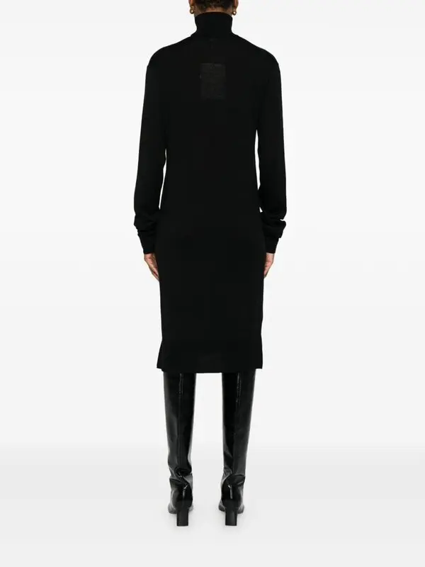 TOTEME Wool Turtle-neck Midi Dress