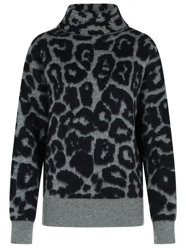 Stella McCartney Grey Alpaca Blend Turtleneck Sweater