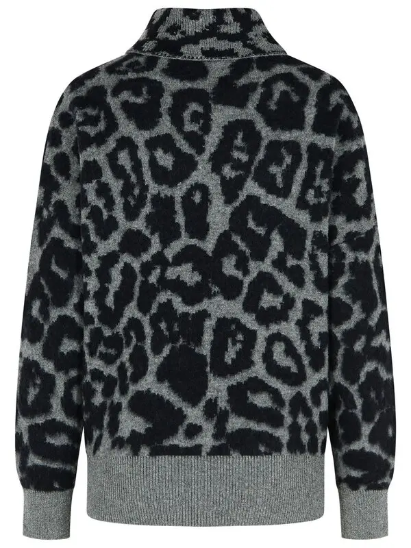 Stella McCartney Grey Alpaca Blend Turtleneck Sweater