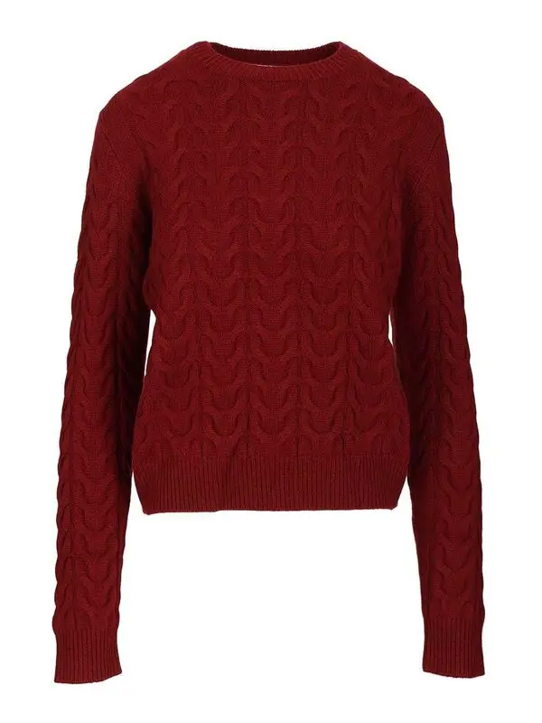 Max Mara Slim Cashmere Sweater - Red