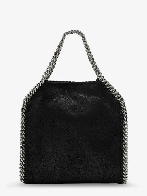 Stella McCartney Falabella Eco Shaggy Deer Mini Crossbody Bag - Black