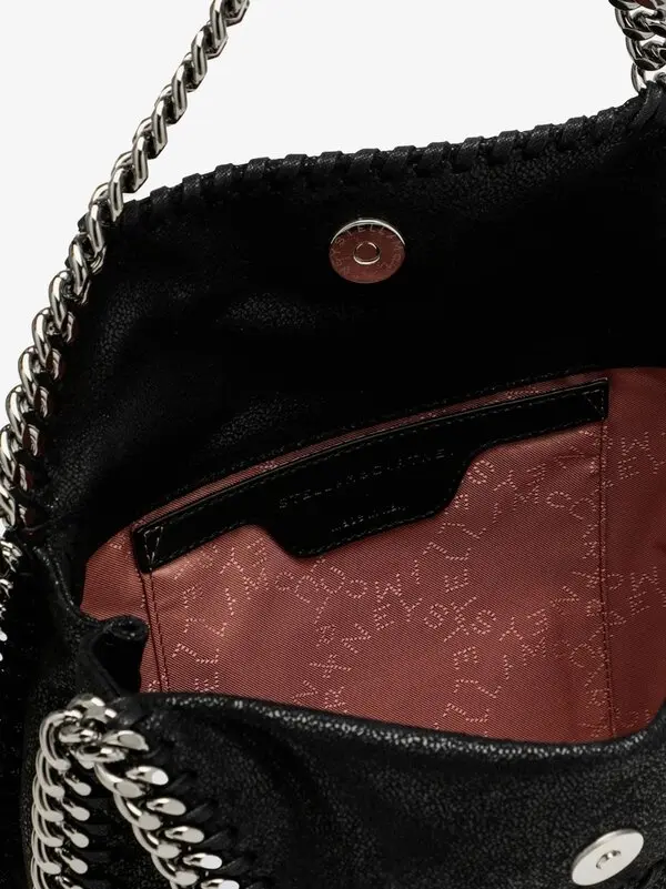 Stella McCartney Falabella Eco Shaggy Deer Mini Crossbody Bag - Black