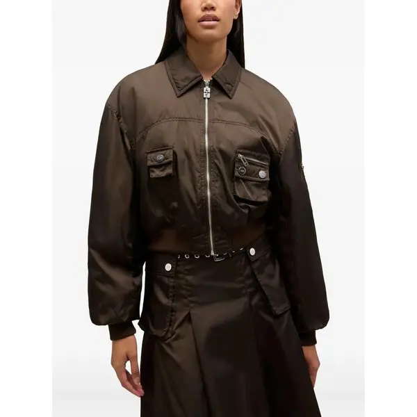 GANNI Jackets Bomber Jackets - Brown