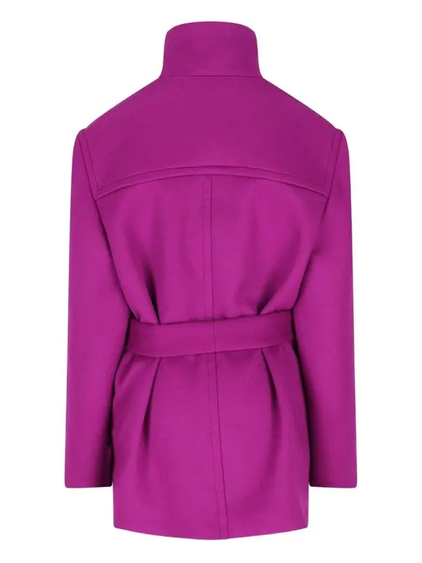 Saint Laurent Wool Coat - Multicolor
