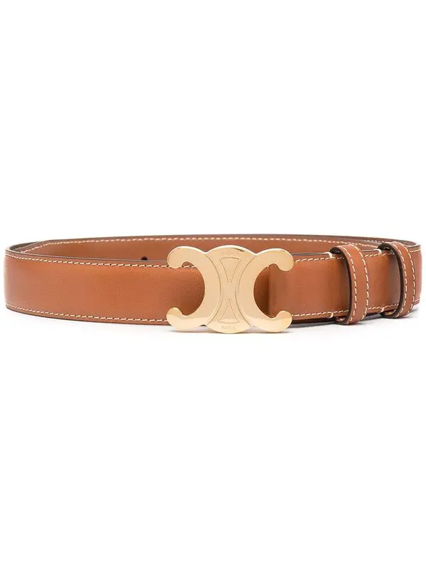 Celine Triomphe Medium Leather Belt - Multicolor