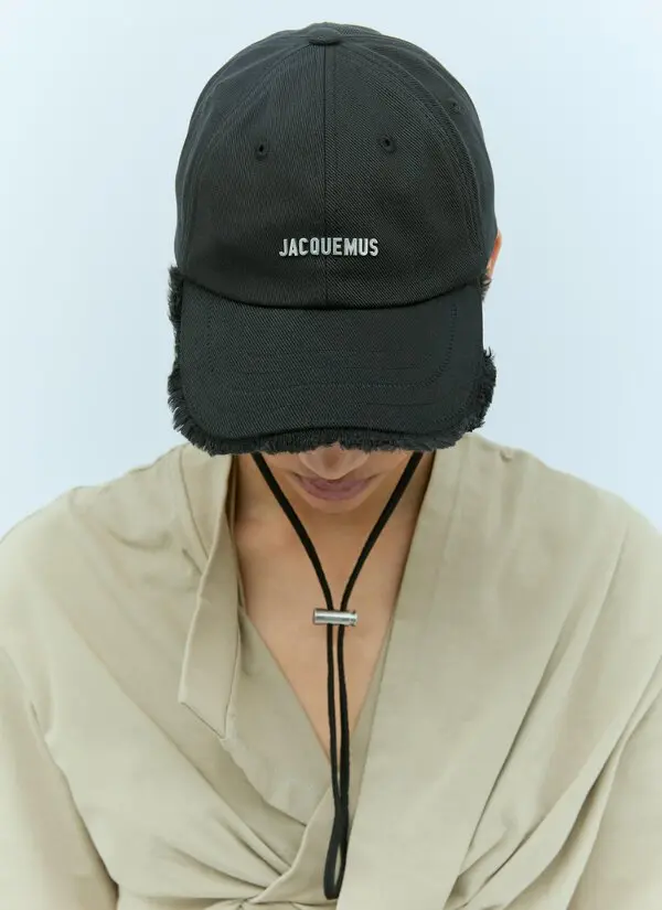 Jacquemus La Casquette Artichaut Baseball Cap - Black