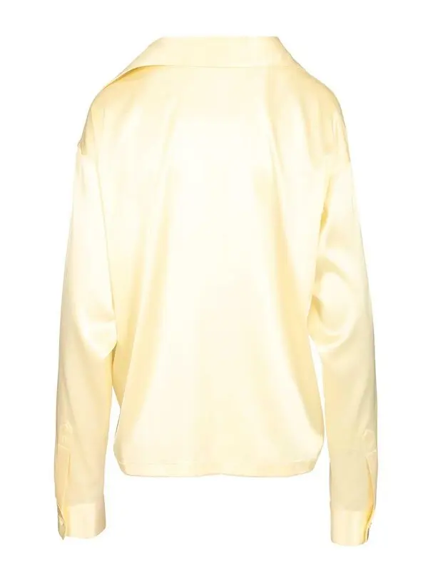 TOM FORD Silk Polo Shirt - Yellow