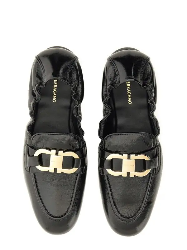 FERRAGAMO Deconstructed Loafer - Black