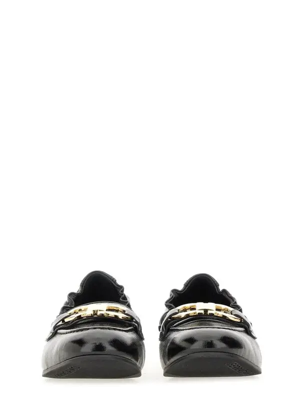 FERRAGAMO Lamb Leather Loafer - Black