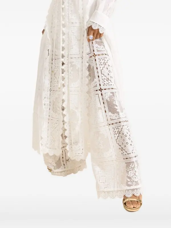 Zimmermann Aster Embroidered Trousers