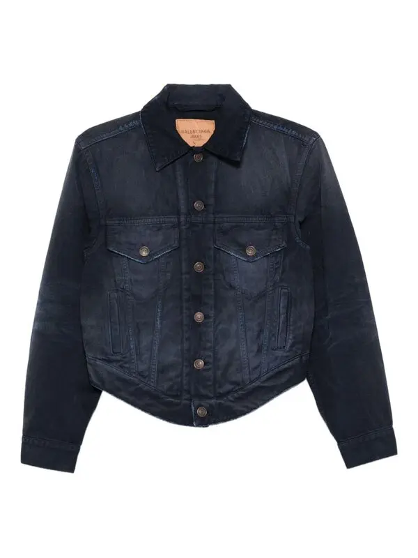 Balenciaga Denim Cotton Jacket - Multicolor