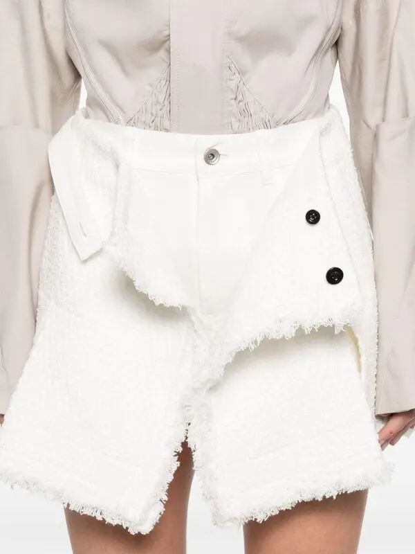 Sacai Denim Mix Shorts - Multicolor