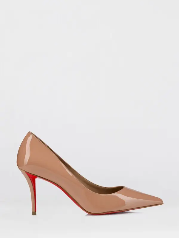 CHRISTIAN LOUBOUTIN Miss Z Patent Leather Pumps - Cream
