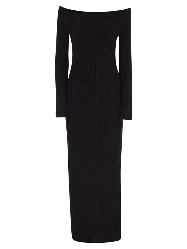 Max Mara Arnes1234 Wool And Cashmere Sheath Dress - Black