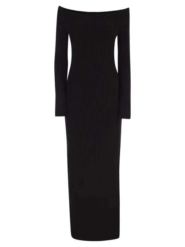 Max Mara Wool And Cashmere Sheath Dress - Black