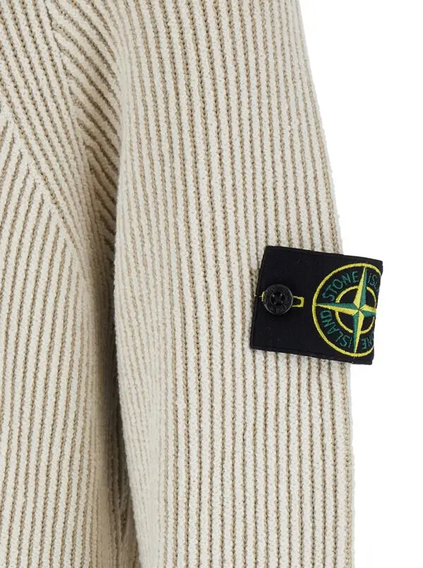Stone Island Wool Stretch Half-zip Pullover - Multicolor