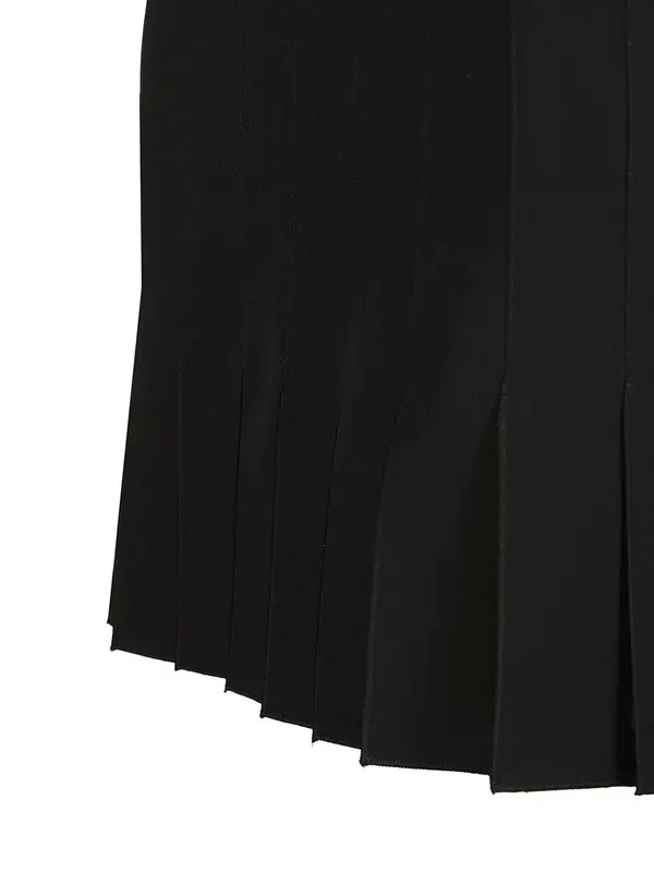 Marni Pleated Wool Mini Skirt