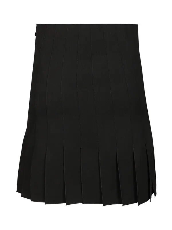 Marni Pleated Wool Mini Skirt