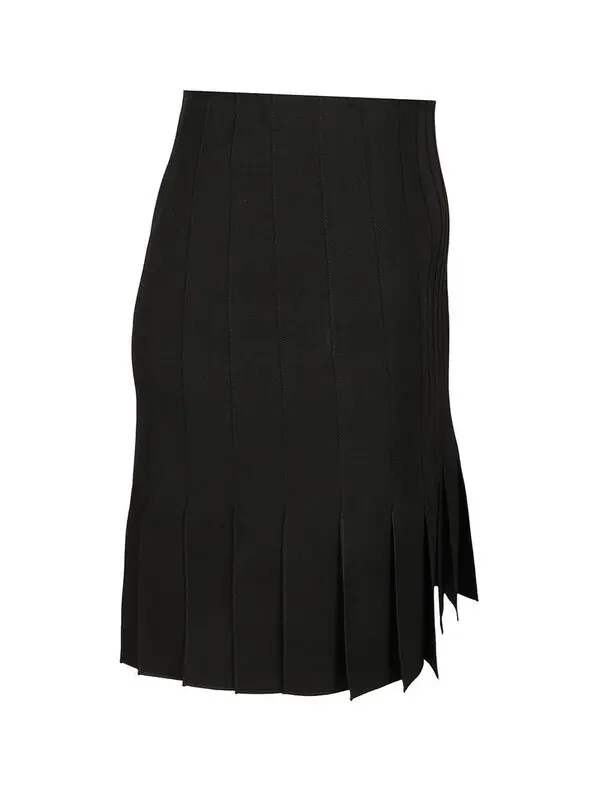 Marni Pleated Wool Mini Skirt