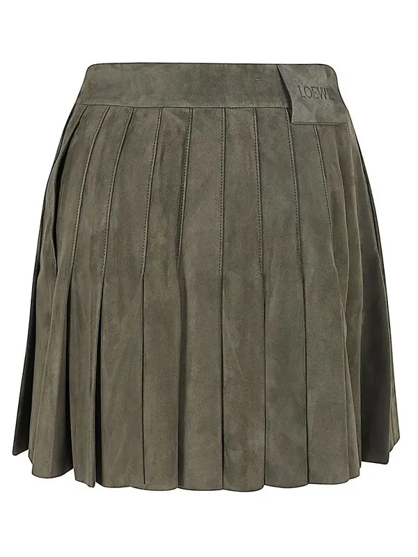 Loewe Suede Mini Skirt - Multicolor