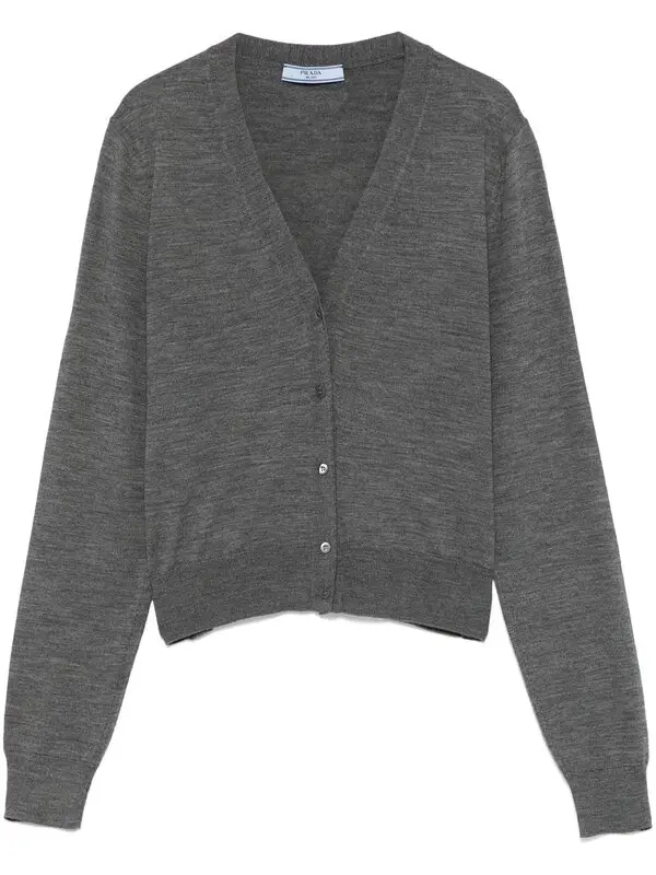Prada Wool V-necked Cardigan
