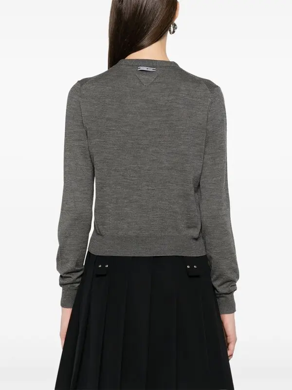 Prada Wool V-necked Cardigan