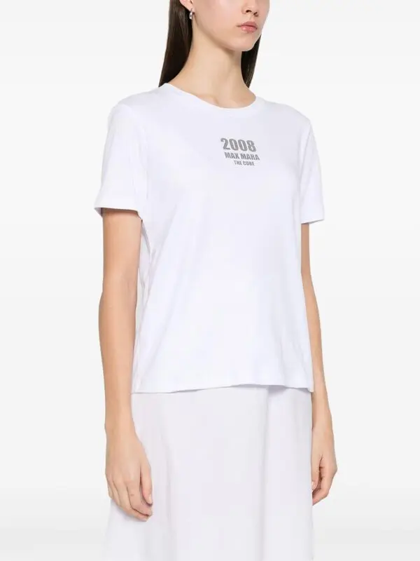 Max Mara Logo Cotton T-shirt - Multicolor