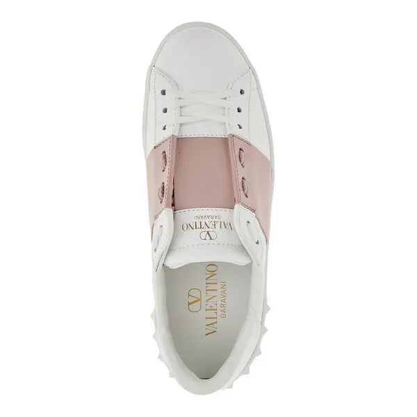 Valentino Garavani Open Leather Sneakers - Pink