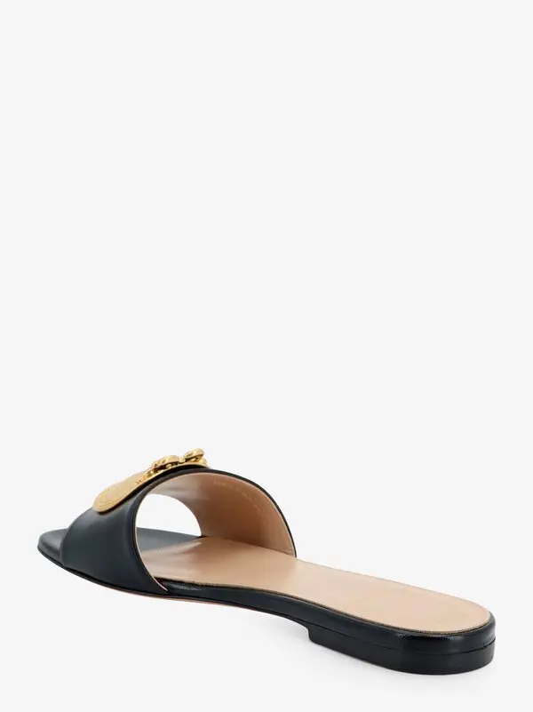 Dior Medaillon Leather Sandals