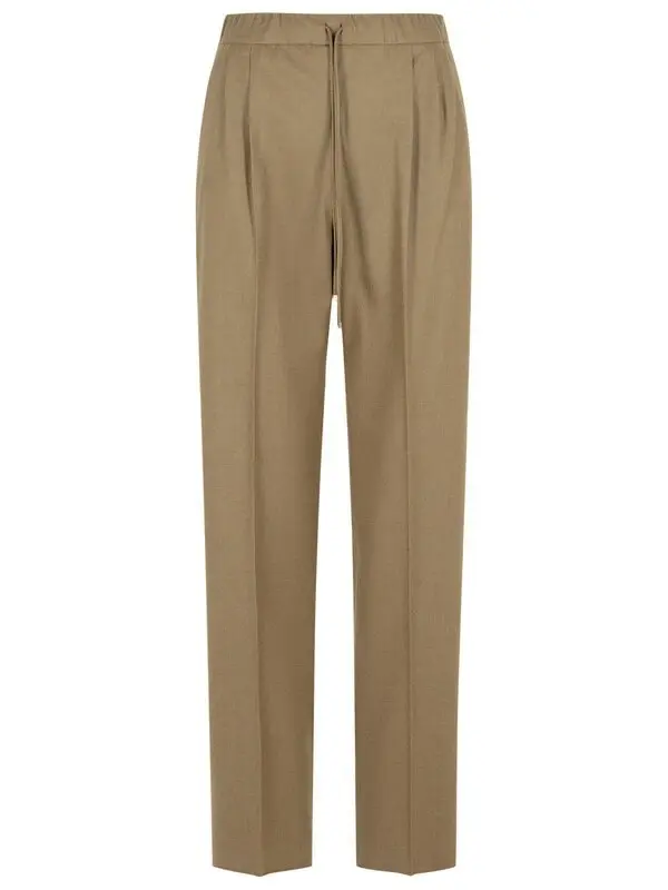 Max Mara Cashmere Drawstring Trousers - Brown