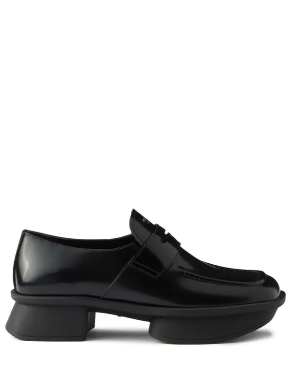 Prada Equal Leather Loafers