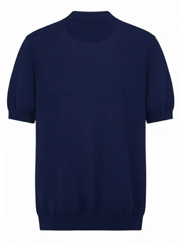Tagliatore Cotton Polo - Blue